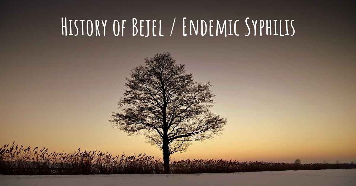 What is the history of Bejel / Endemic Syphilis?