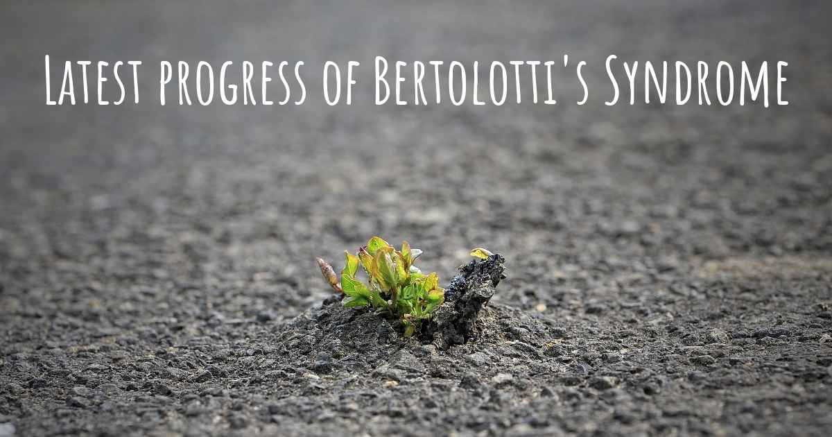 What are the latest advances in Bertolotti's Syndrome?