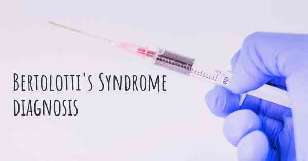 How is Bertolotti's Syndrome diagnosed?