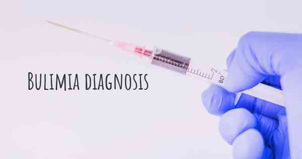 How is Bulimia diagnosed?