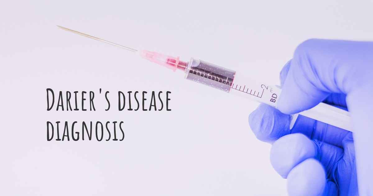 How is Darier's disease diagnosed?