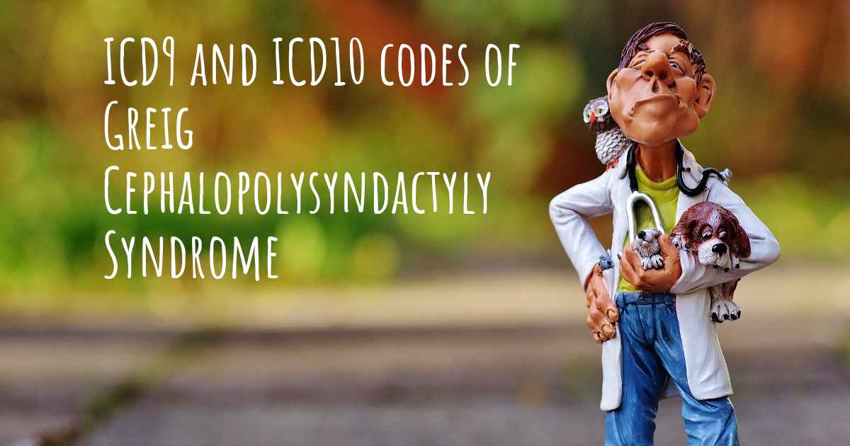 ICD10 code of Greig Cephalopolysyndactyly Syndrome and ICD9 code