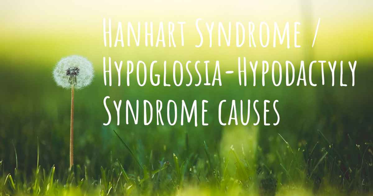 Which are the causes of Hanhart Syndrome / Hypoglossia-Hypodactyly ...