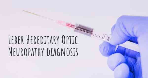How is Leber Hereditary Optic Neuropathy diagnosed?