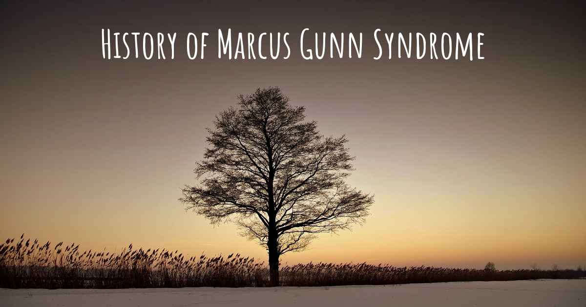 What is the history of Marcus Gunn Syndrome?