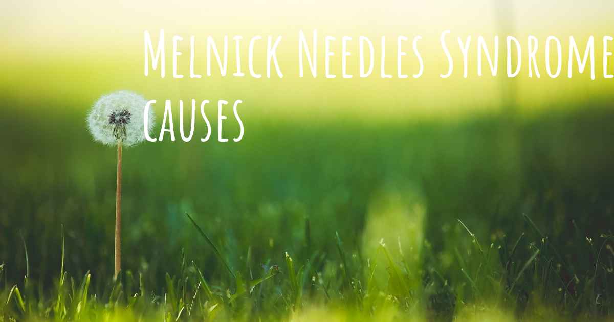 Which are the causes of Melnick Needles Syndrome?