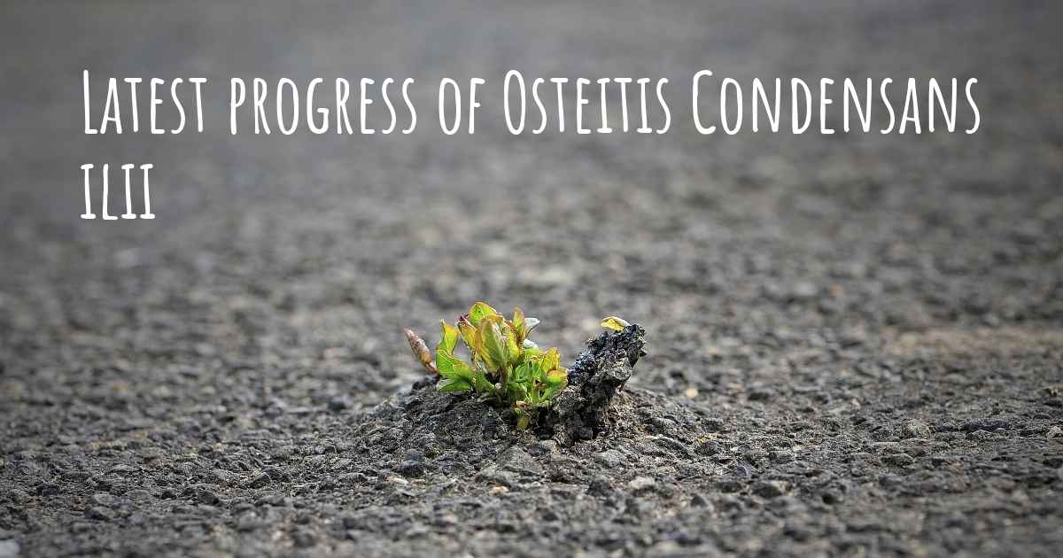 What are the latest advances in Osteitis Condensans ilii?