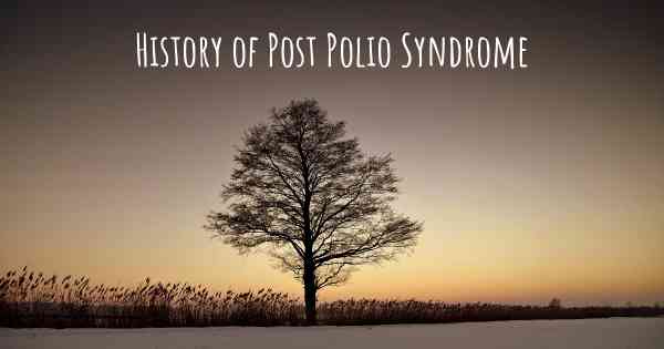 What is the history of Post Polio Syndrome?