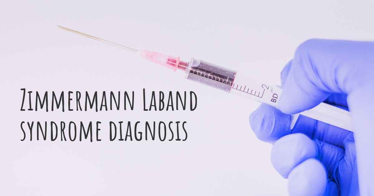 How is Zimmermann Laband syndrome diagnosed?
