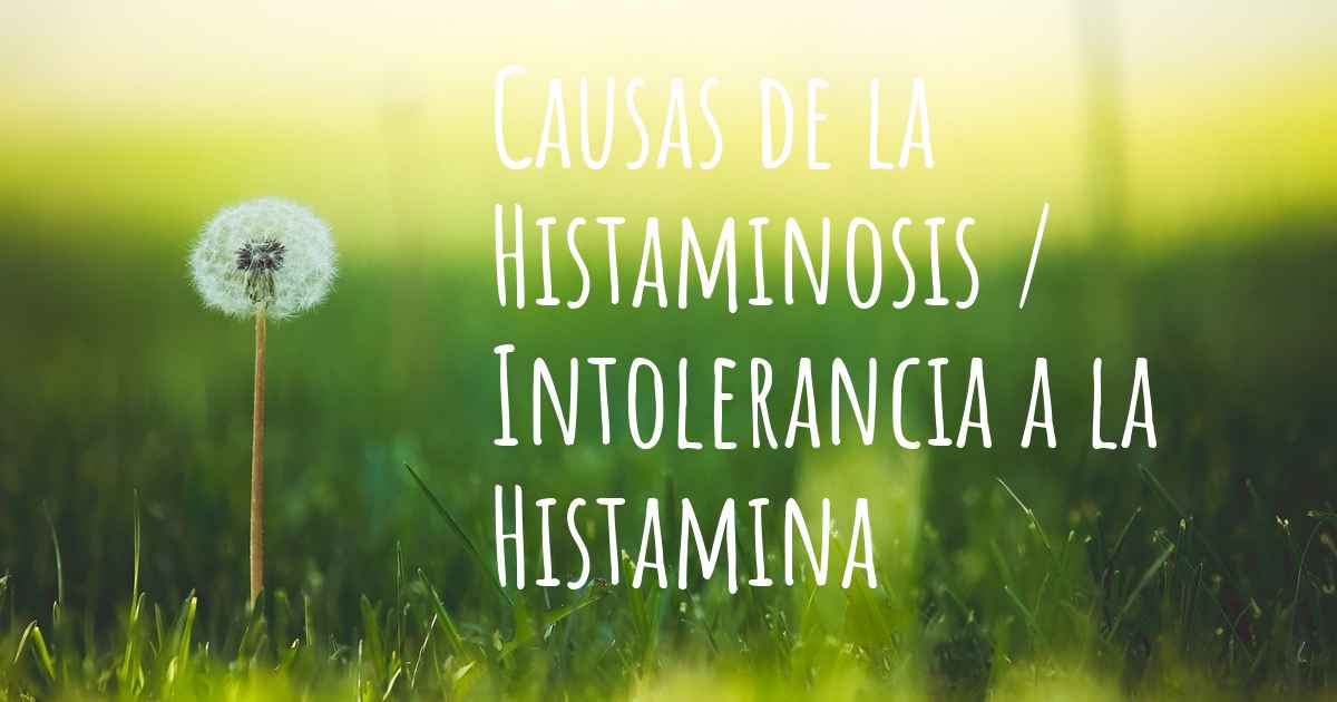 ¿Cuales son las causas de la Histaminosis / Intolerancia a la Histamina?