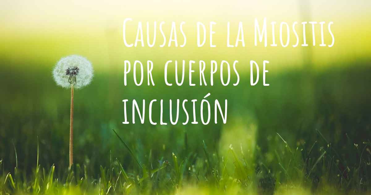 ¿Cuales son las causas de la Miositis por cuerpos de inclusión?