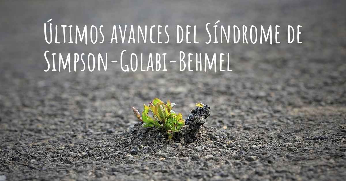 ¿Cuáles son los últimos avances del Síndrome de Simpson-Golabi-Behmel?