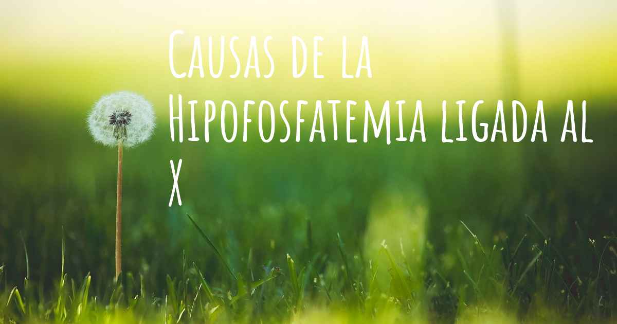 ¿Cuales son las causas de la Hipofosfatemia ligada al X?