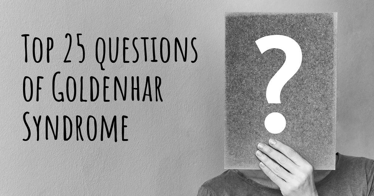 Goldenhar Syndrome top 25 questions - Goldenhar Syndrome Map | Diseasemaps