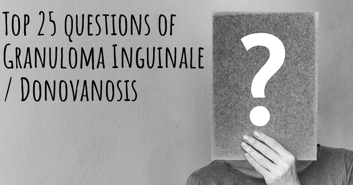 Granuloma Inguinale / Donovanosis top 25 questions - Granuloma ...
