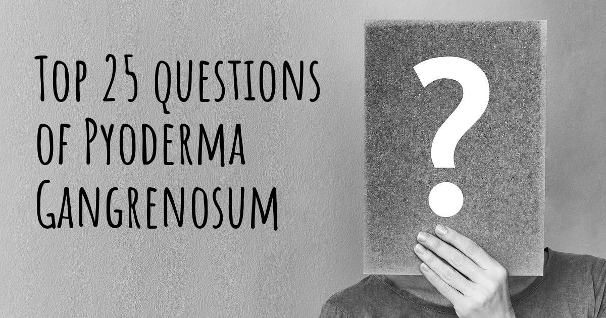 Pyoderma Gangrenosum top 25 questions - Pyoderma Gangrenosum Map ...