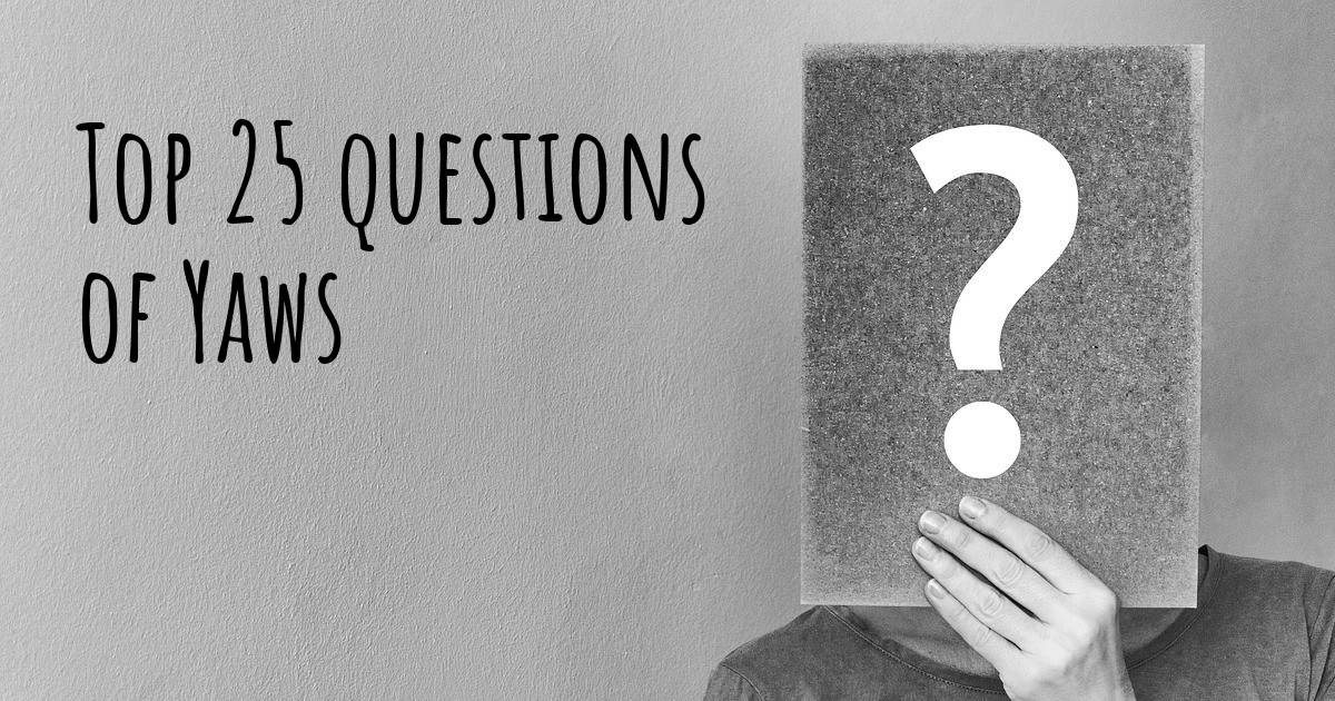 Yaws top 25 questions - Yaws Map | Diseasemaps