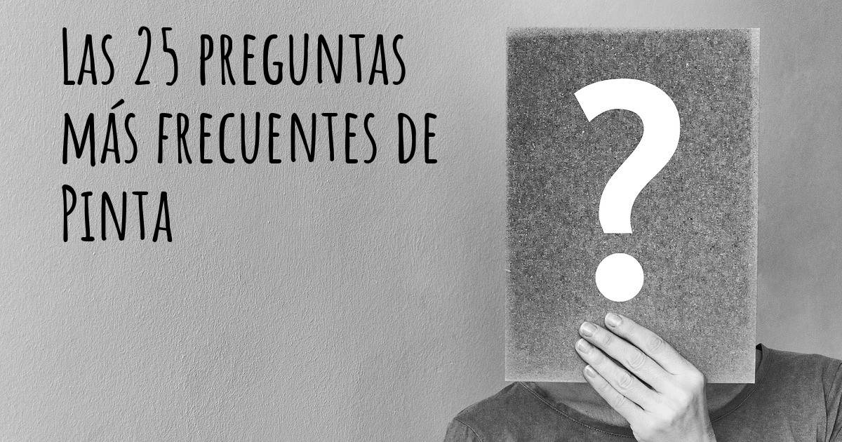Las 25 preguntas más frecuentes de Pinta - Mapa de Pinta | Diseasemaps