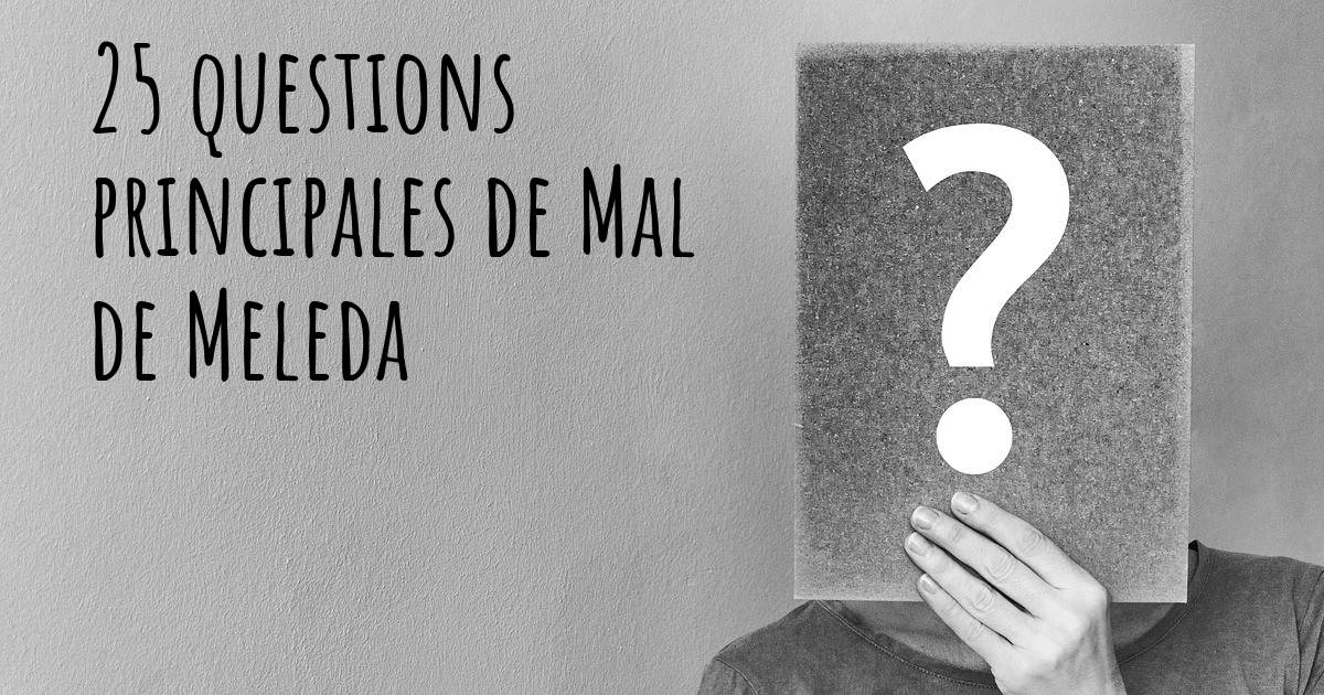 25 questions principales de Mal de Meleda - Carte de Mal de Meleda ...