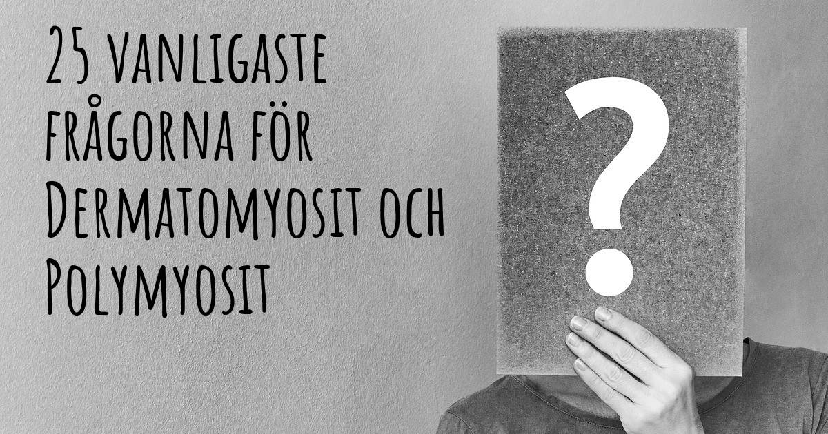 25 vanligaste frågorna om Dermatomyosit och Polymyosit - Karta ...